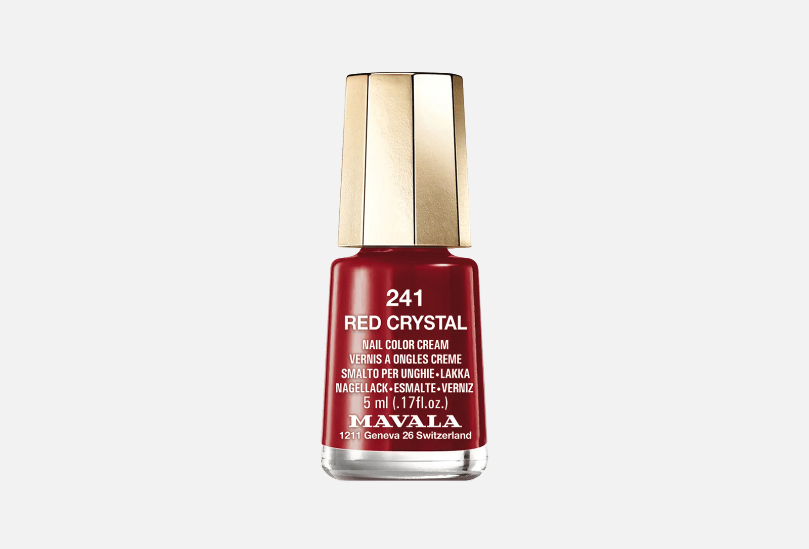 Mavala Nail Polish Mini Color Red Crystal 5 ml — buy in Qatar