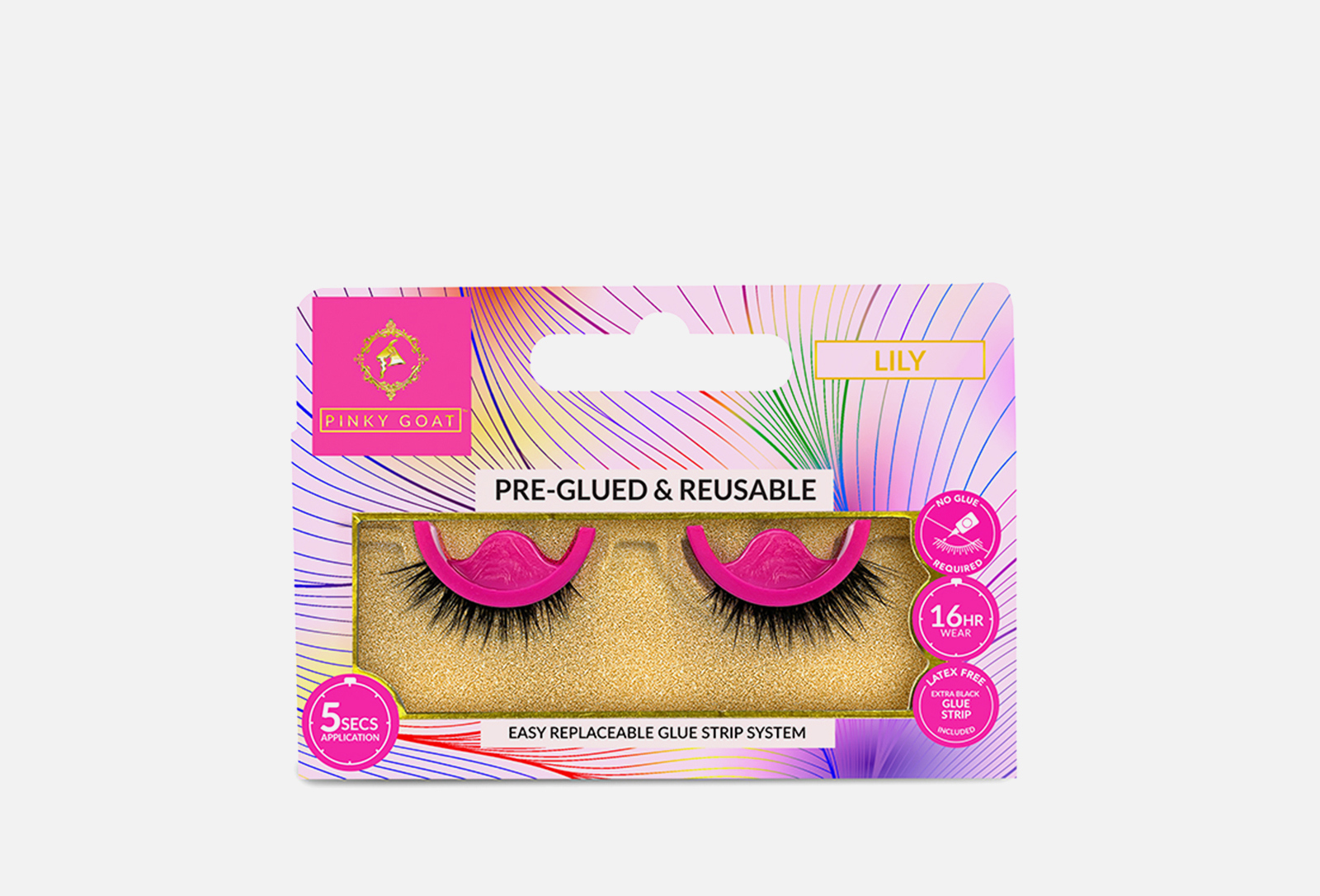 PINKY GOAT Pre-Glued Lashes Lily 1 pairs — buy in Qatar